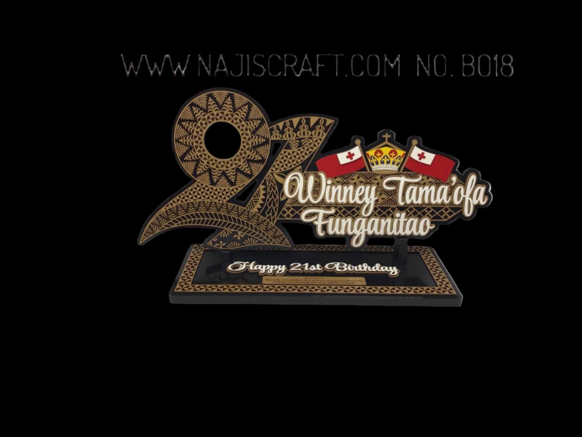 B018 Tongan 21st Key – Naji's Craft